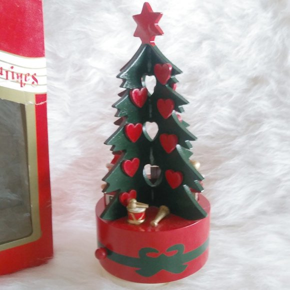 Holiday | Animated Musical Figurines Tree With Hearts Toys | Poshmark